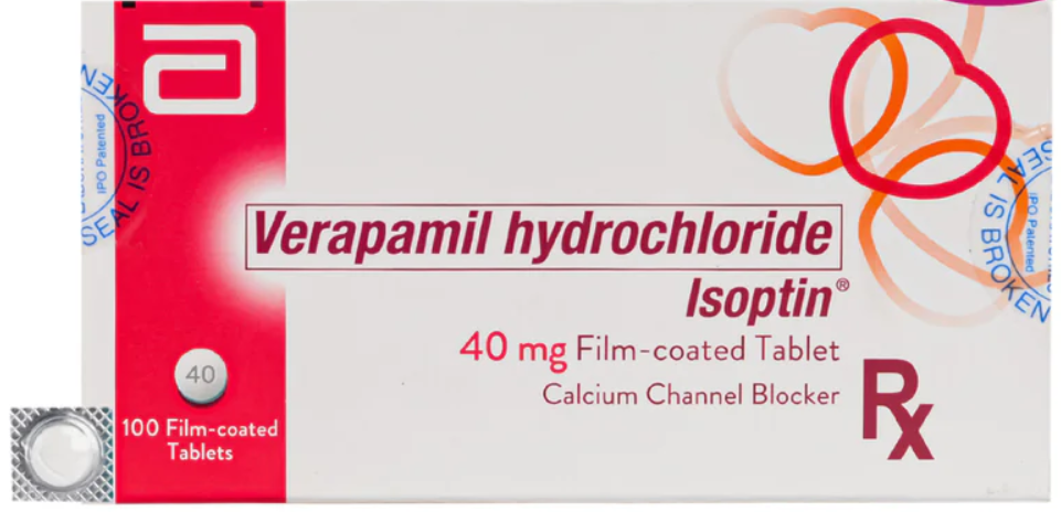 ISOPTIN Verapamil Hydrochloride 40mg Film-Coated Tablet 100's price in ...