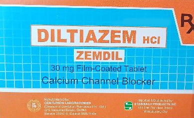 ZEMDIL Diltiazem Hydrochloride 30mg Film-Coated Tablet 10's price in ...