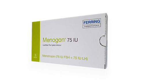 MENOGON Menotrophin 75IU Freeze-Dried Powder for IM/SC Injection 1mL 5 ...