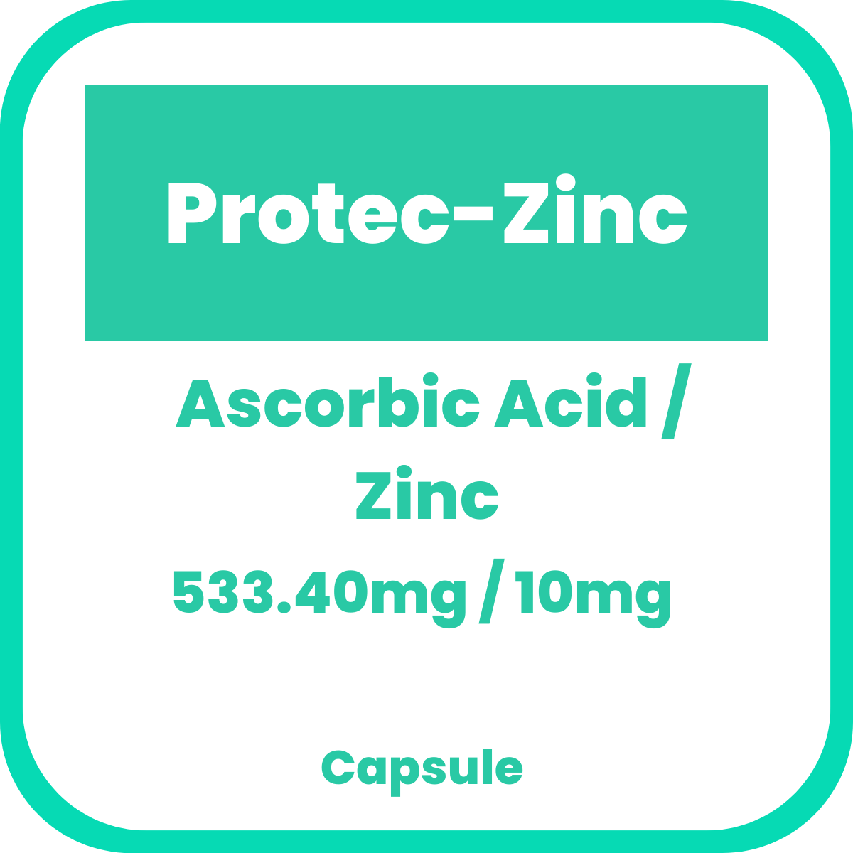 Buy Protec-zinc ascorbic acid / zinc 533.40mg / 10mg capsule 30's ...