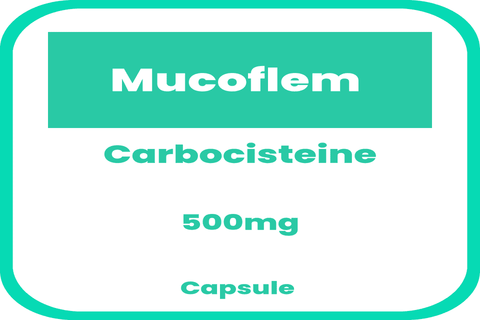 Buy Mucoflem carbocisteine 500mg capsule 10's online with MedsGo. Price ...