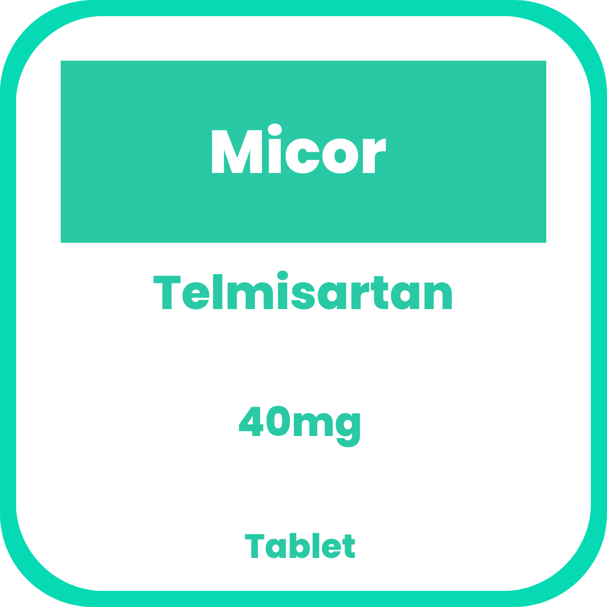 MICOR Telmisartan 40mg Tablet 10's price in the Philippines | MedsGo ...