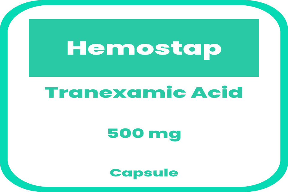 HEMOSTAP Tranexamic Acid 500mg Capsule 30's price in the Philippines ...