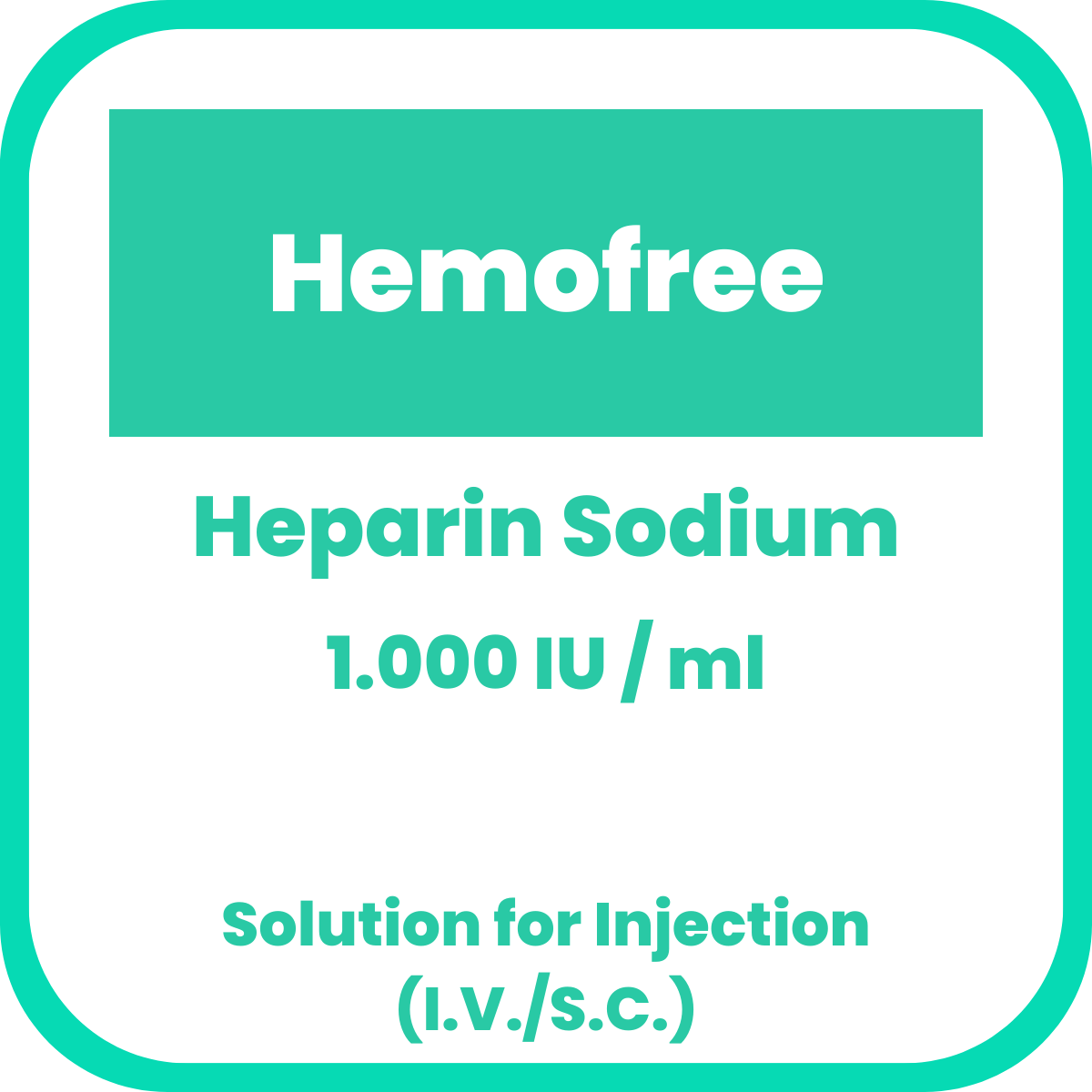 HEMOFREE Heparin Sodium 1000IU / mL Solution for IV/SC Injection 5mL 15 ...