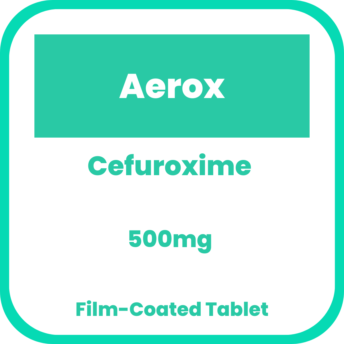 Buy Aerox cefuroxime axetil 500mg film-coated tablet 14's online with ...