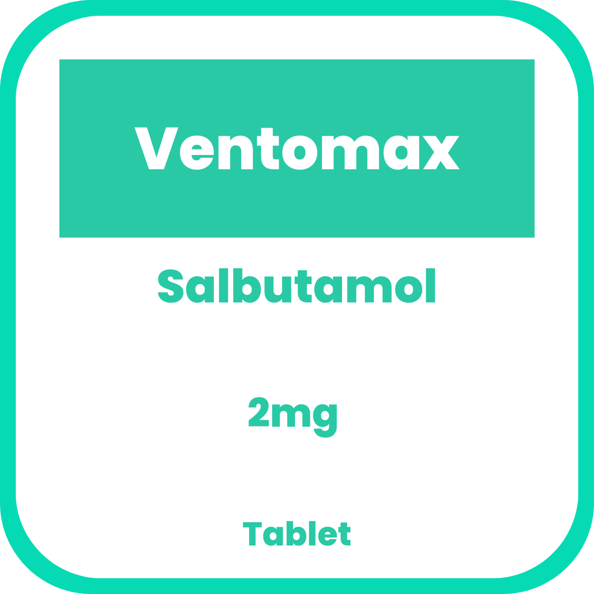 Buy Ventomax salbutamol sulfate 2mg tablet 10's online with MedsGo ...