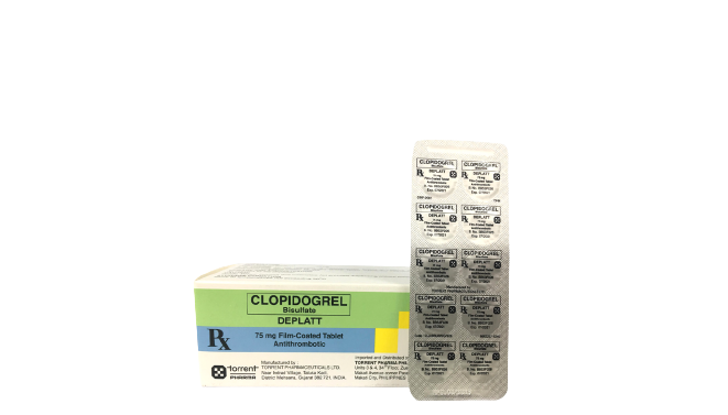 DEPLATT Clopidogrel Bisulfate 75mg Film-Coated Tablet 100's price in ...