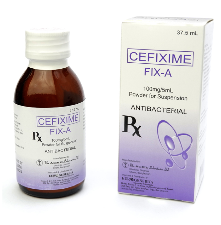 Fi-A Cefixime Trihydrate 100mg / 5mL Powder for Suspension 37.5mL price ...