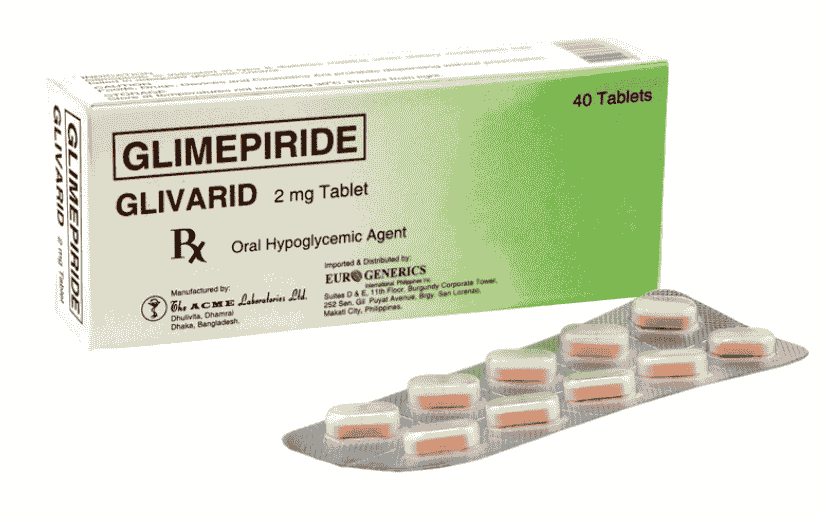 Glivarid Glimepiride 2mg Tablet 40's price in the Philippines | MedsGo ...