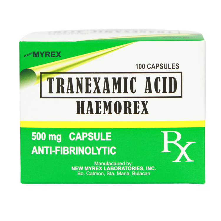 HAEMOREX Tranexamic Acid 500mg Capsule 100's price in the Philippines ...