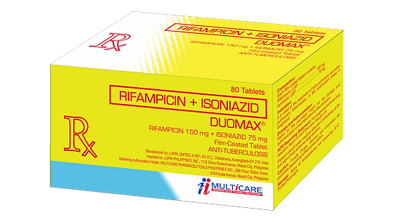 DUOMAX Rifampicin / Isoniazid 150mg / 75mg Film-Coated Tablet 1's price ...