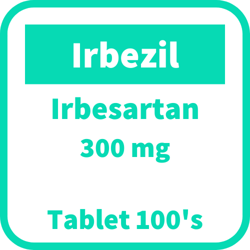 IRBEZIL Irbesartan 300mg Film-Coated Tablet 100's price in the ...