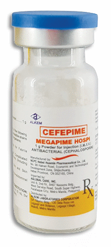 MEGAPIME Cefepime Hydrochloride 1g Powder for IM/IV Injection 1's price ...
