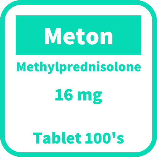 METON Methylprednisolone 16mg Tablet 100's price in the Philippines ...