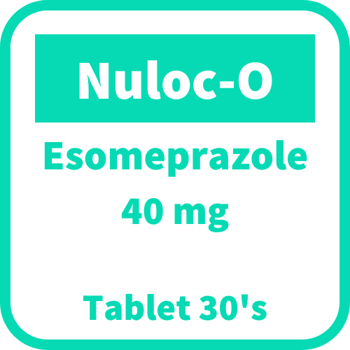 NULOC-O Esomeprazole Magnesium Trihydrate 40mg Enteric-Coated Tablet 30 ...