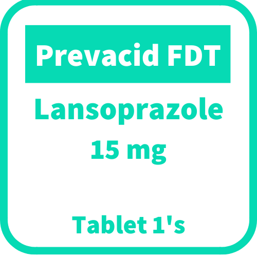 PREVACID FDT Lansoprazole 15mg Fast Disintegrating Tablet 1's price in ...