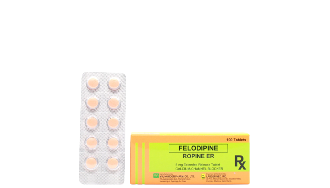 ROPINE ER Felodipine 5mg Extended-Release Tablet 100's price in the ...