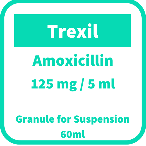 TREXIL Amoxicillin 125mg / 5mL Granule for Suspension 60mL price in the ...