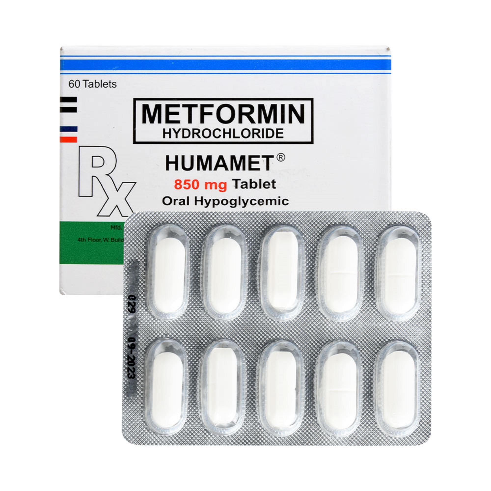HUMAMET Metformin Hydrochloride 850mg Tablet 1's price in the ...