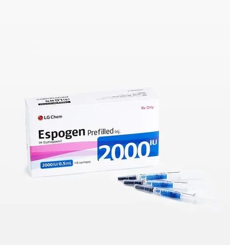 ESPOGEN Epoetin Alfa 2000IU / 0.5mL Solution for Injection 6's price in ...