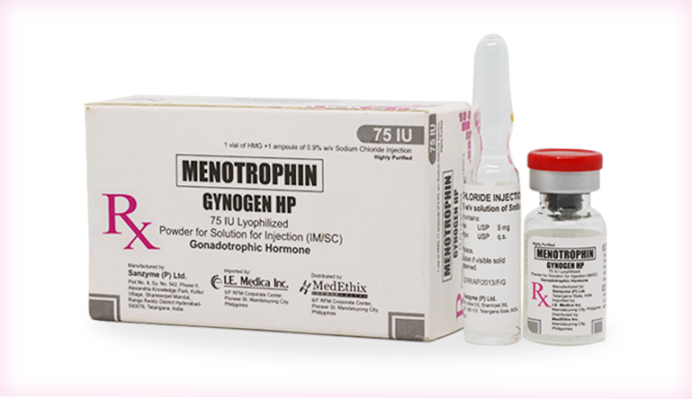 GYNOGEN HP Menotrophin 75IU Lyophilized Powder for IM/SC Injection 2mL ...