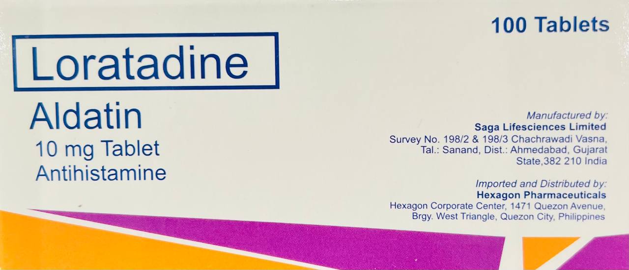 ALDATIN Loratadine 10mg Tablet 100's price in the Philippines | MedsGo ...