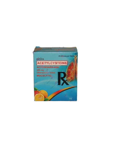 ACTEINSAPH-600 Acetylcysteine 600mg Effervescent Tablet 1's price in ...