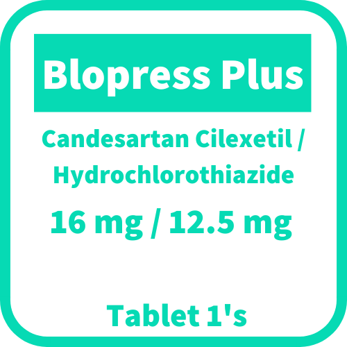 BLOPRESS PLUS Candesartan Cilexetil / Hydrochlorothiazide 16mg / 12.5mg ...