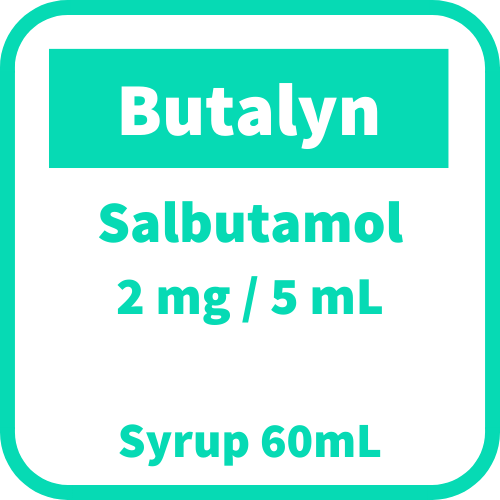 BUTALYN Salbutamol 2mg / 5mL Syrup 60mL price in the Philippines ...
