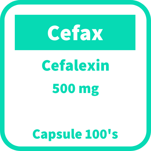 CEFAX Cefalexin 500mg Capsule 100's price in the Philippines | MedsGo ...