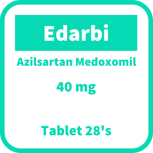 EDARBI Azilsartan Medoxomil 40mg Tablet 28's price in the Philippines ...