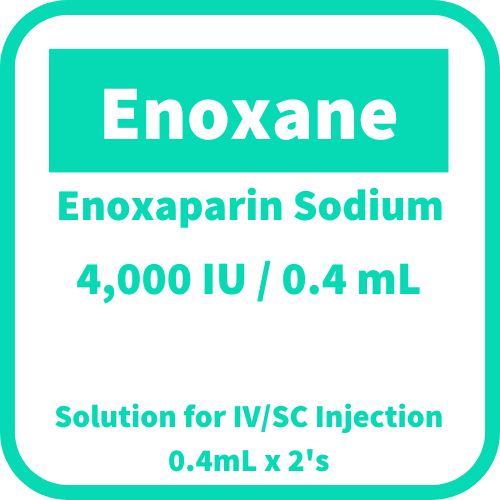 ENOXANE Enoxaparin Sodium 4,000IU / 0.4mL Solution for IV/SC Injection ...