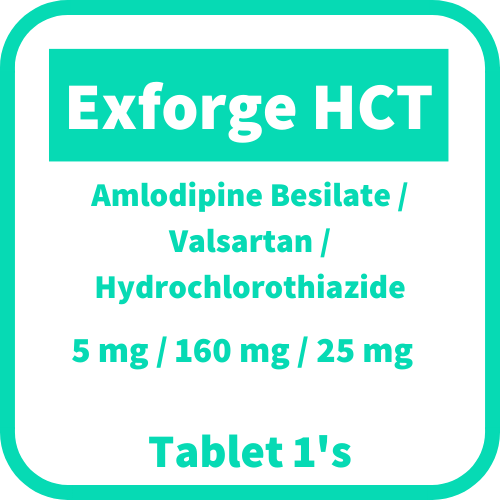 EXFORGE HCT Amlodipine Besilate / Valsartan / Hydrochlorothiazide 5mg ...