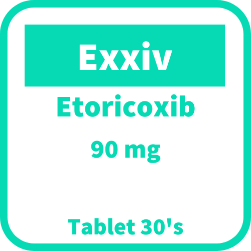 EXXIV Etoricoxib 90mg Film-Coated Tablet 30's price in the Philippines ...