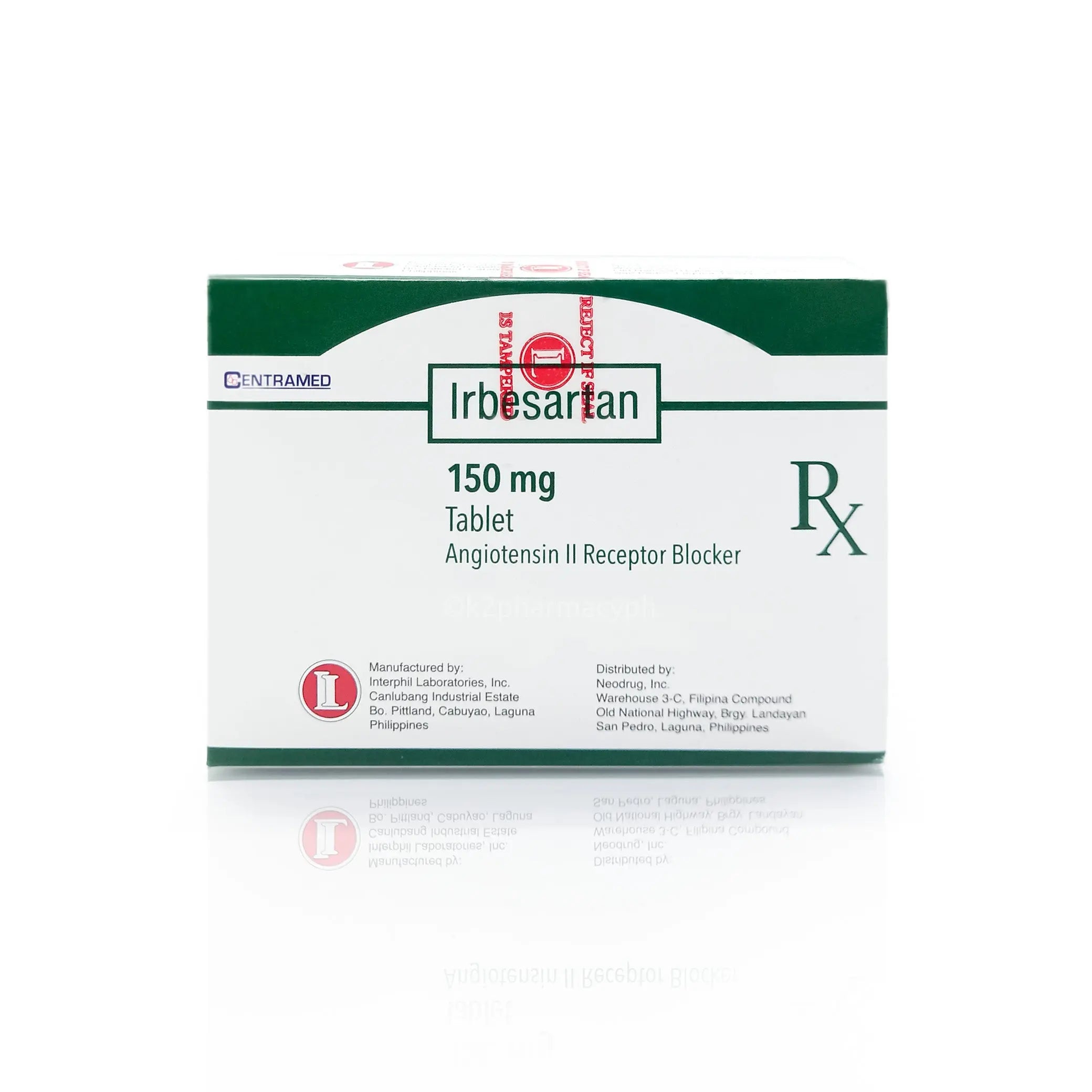 Irbesartan 150mg Tablet 1's price in the Philippines | MedsGo Pharmacy