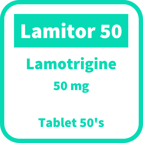LAMITOR 50 Lamotrigine 50mg Tablet 50's price in the Philippines ...