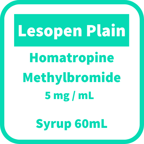 LESOPEN PLAIN Homatropine Methylbromide 5mg / mL Syrup 60mL price in ...