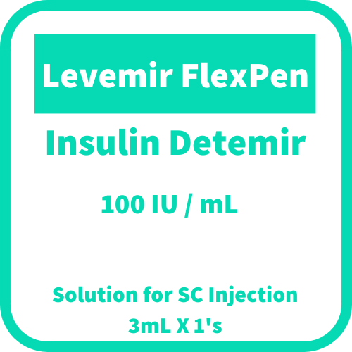 LEVEMIR FLEXPEN Insulin Detemir 100IU / mL Solution for SC Injection ...