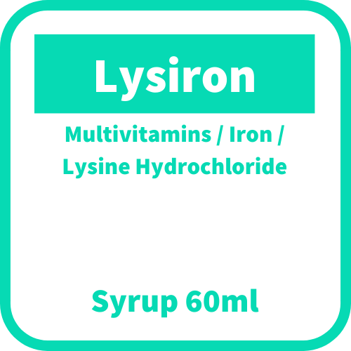 LYSIRON Multivitamins / Iron / Lysine Hydrochloride Syrup price in the ...