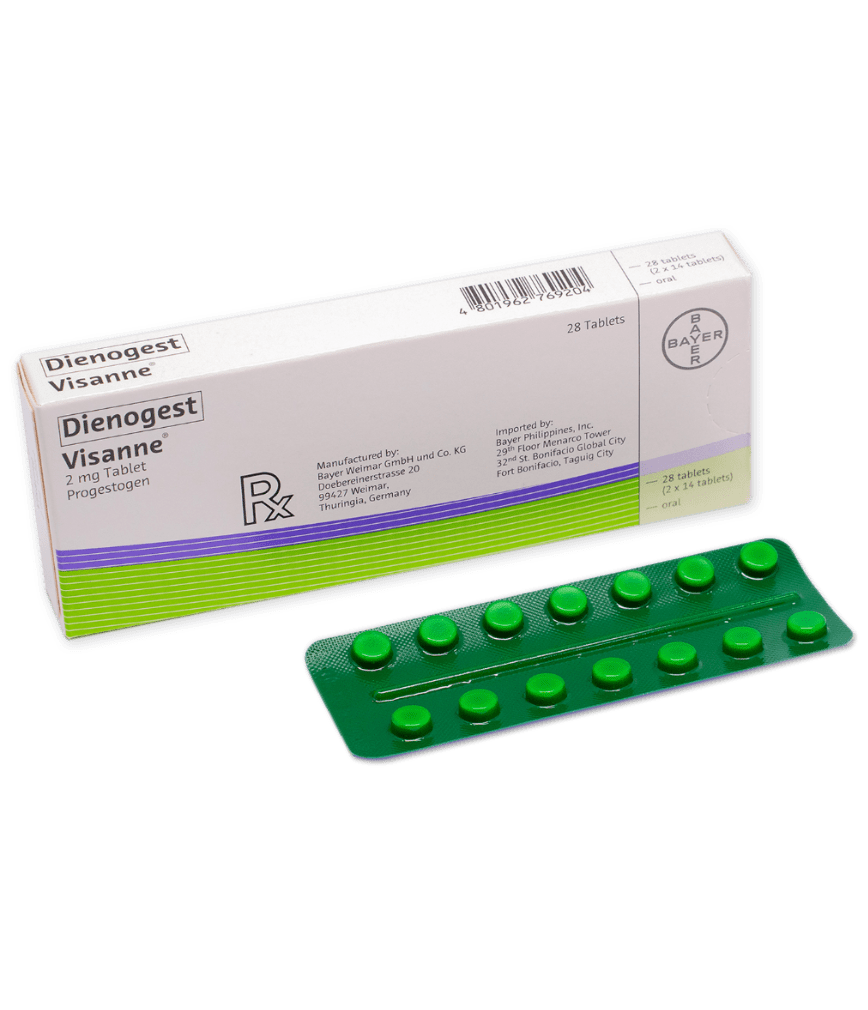 VISANNE Dienogest 2mg Tablet 28's price in the Philippines | MedsGo ...