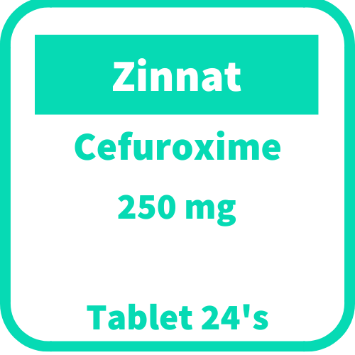 ZINNAT Cefuroxime Axetil 250mg Tablet 24's price in the Philippines ...