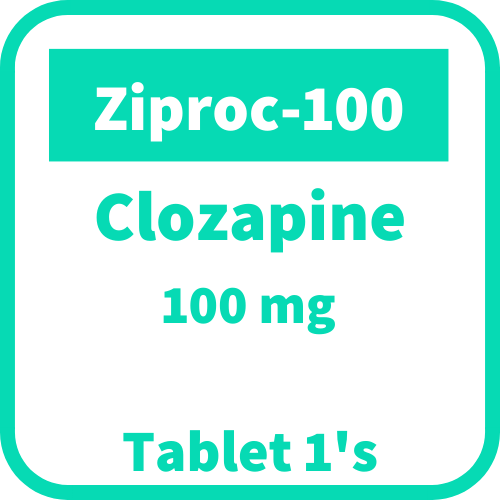 ZIPROC-100 Clozapine 100mg Tablet 1's price in the Philippines | MedsGo Pharmacy