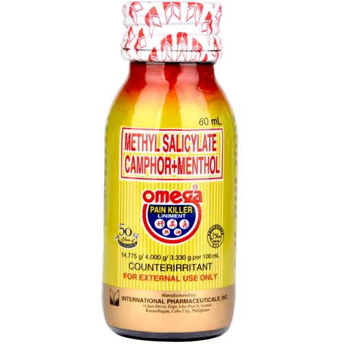 OMEGA PAIN KILLER LINIMENT Methyl Salicylate / Camphor / Menthol 14g ...