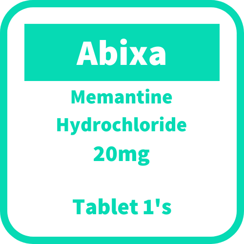 ABIXA Memantine Hydrochloride 20mg Film-Coated Tablet 1's price in the ...