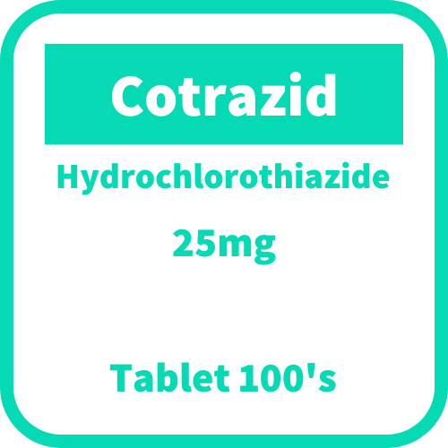 COTRAZID Hydrochlorothiazide 25mg Tablet 100's price in the Philippines ...