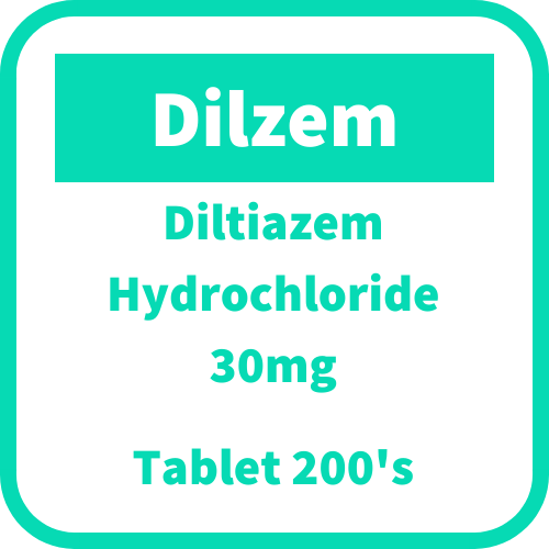 DILZEM Diltiazem Hydrochloride 30mg Tablet 200's price in the ...