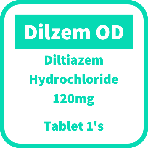 DILZEM OD Diltiazem Hydrochloride 120mg Sustained Release Tablet 1's ...