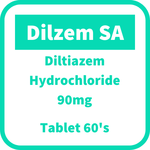 DILZEM SA Diltiazem Hydrochloride 90mg Tablet 60's price in the ...