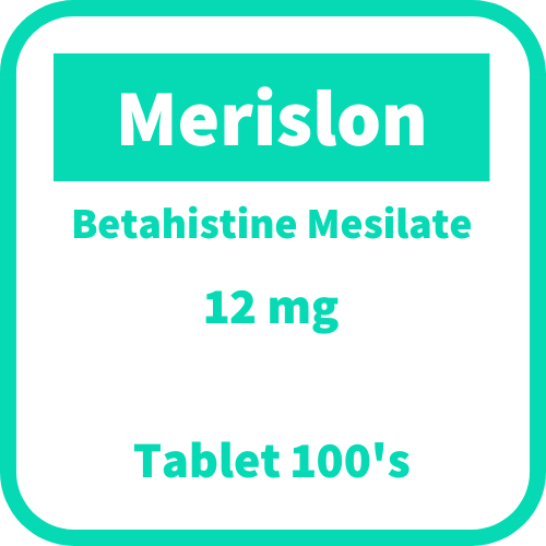 MERISLON Betahistine Mesilate 12mg Tablet 100's price in the ...