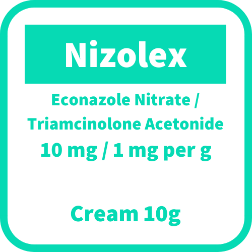 NIZOLEX Econazole Nitrate / Triamcinolone Acetonide 10mg / 1mg per g ...